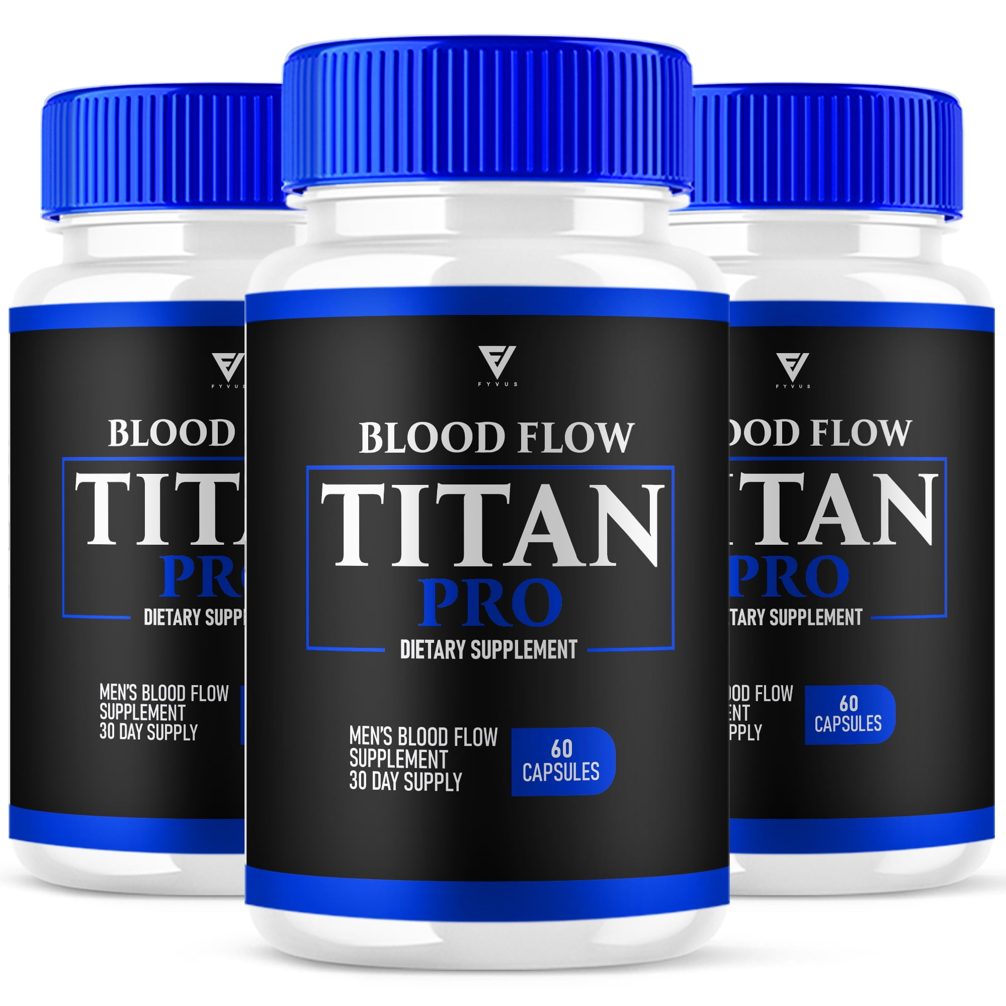 (3 Pack) Blood Flow Titan Pro Capsules BloodFlow Titan Pro Pills ...