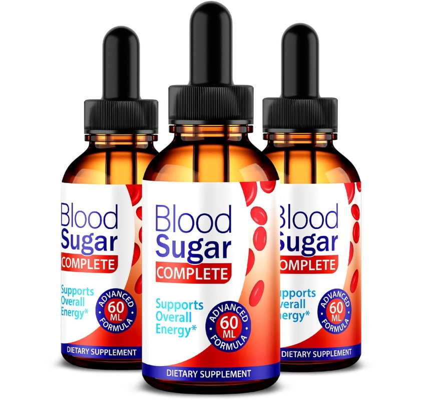 (3 Pack) Blood Sugar Complete Drops, Official Blood Support In Liquid ...