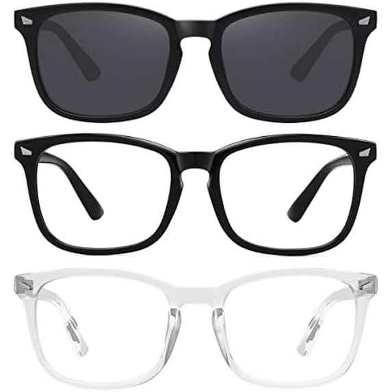 3-Pack Blue Light Blocking Glasses, Anti Eye Strain Headache (Sleep ...