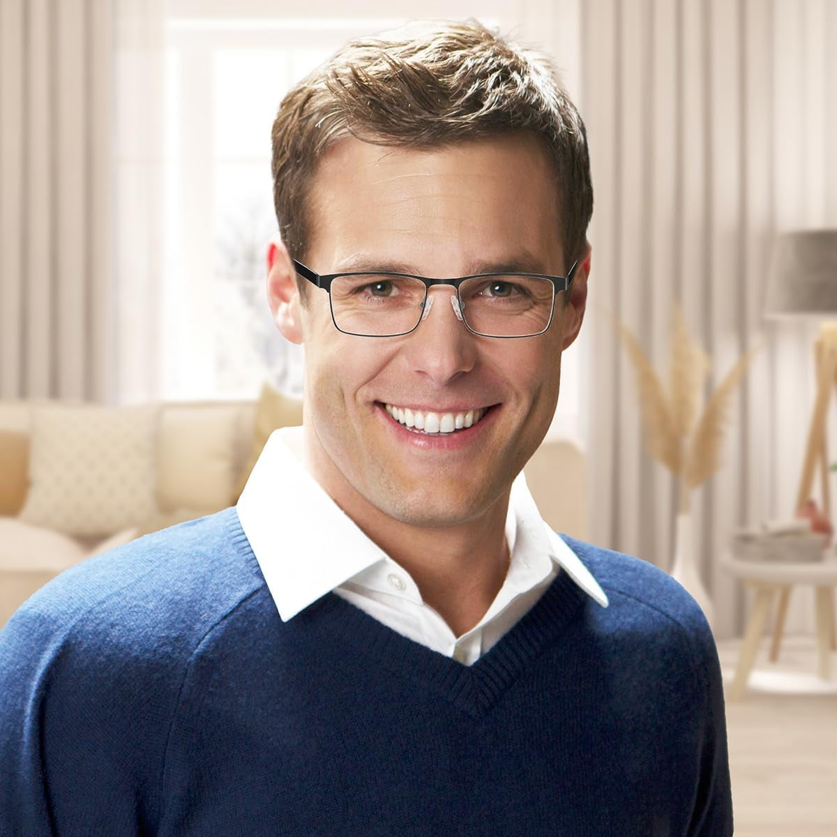 3-Pack Blue Light Blocking Reading Glasses Men Metal Black Eyeglasses ...