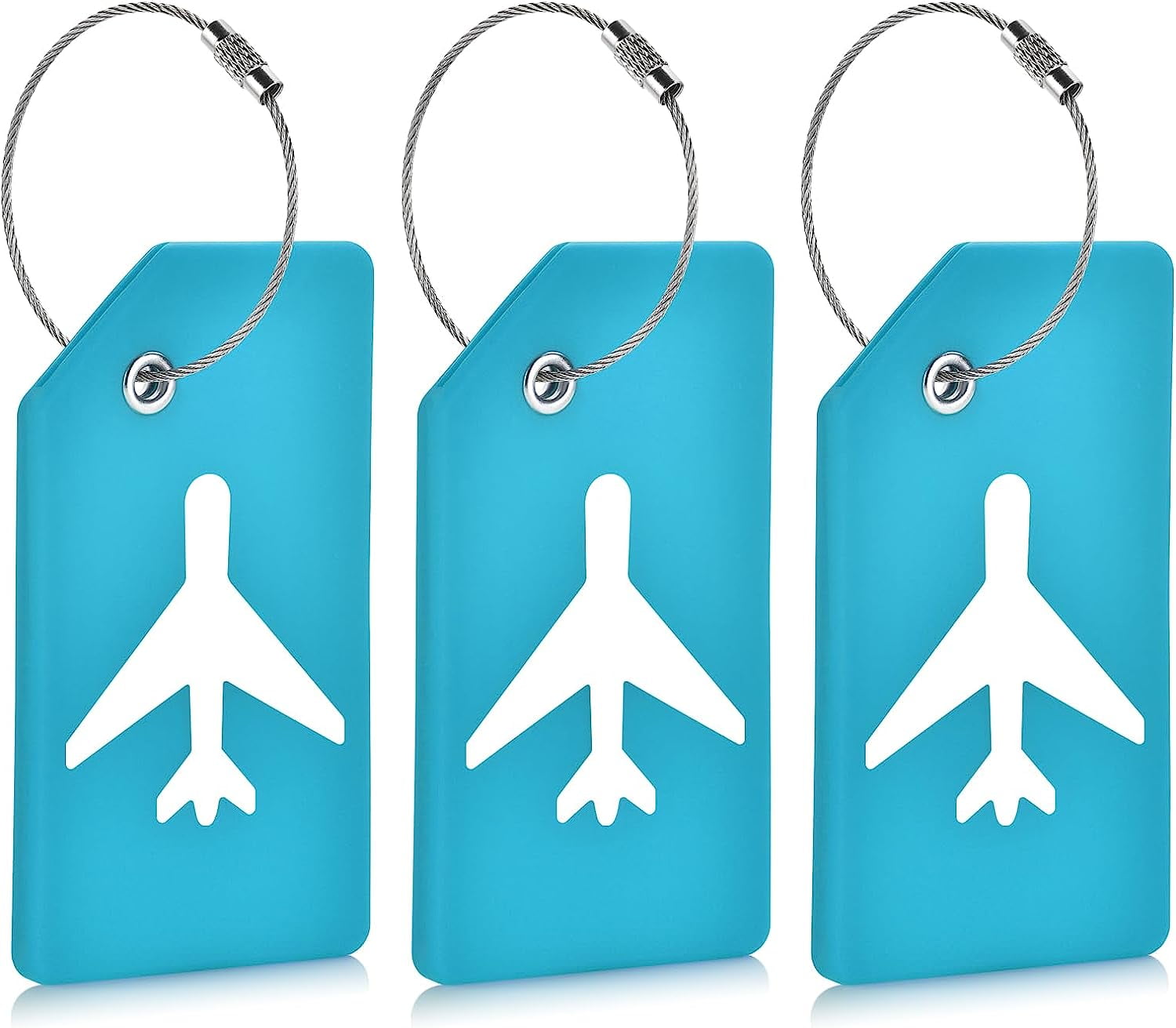 "3 Pack Blue Luggage Tags for Suitcases, Premium Silicone Cruise ...