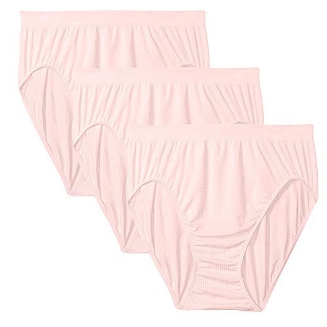 3 Pack Blushing Pink Bali Panties for Women hi Cut 303j - Walmart.com