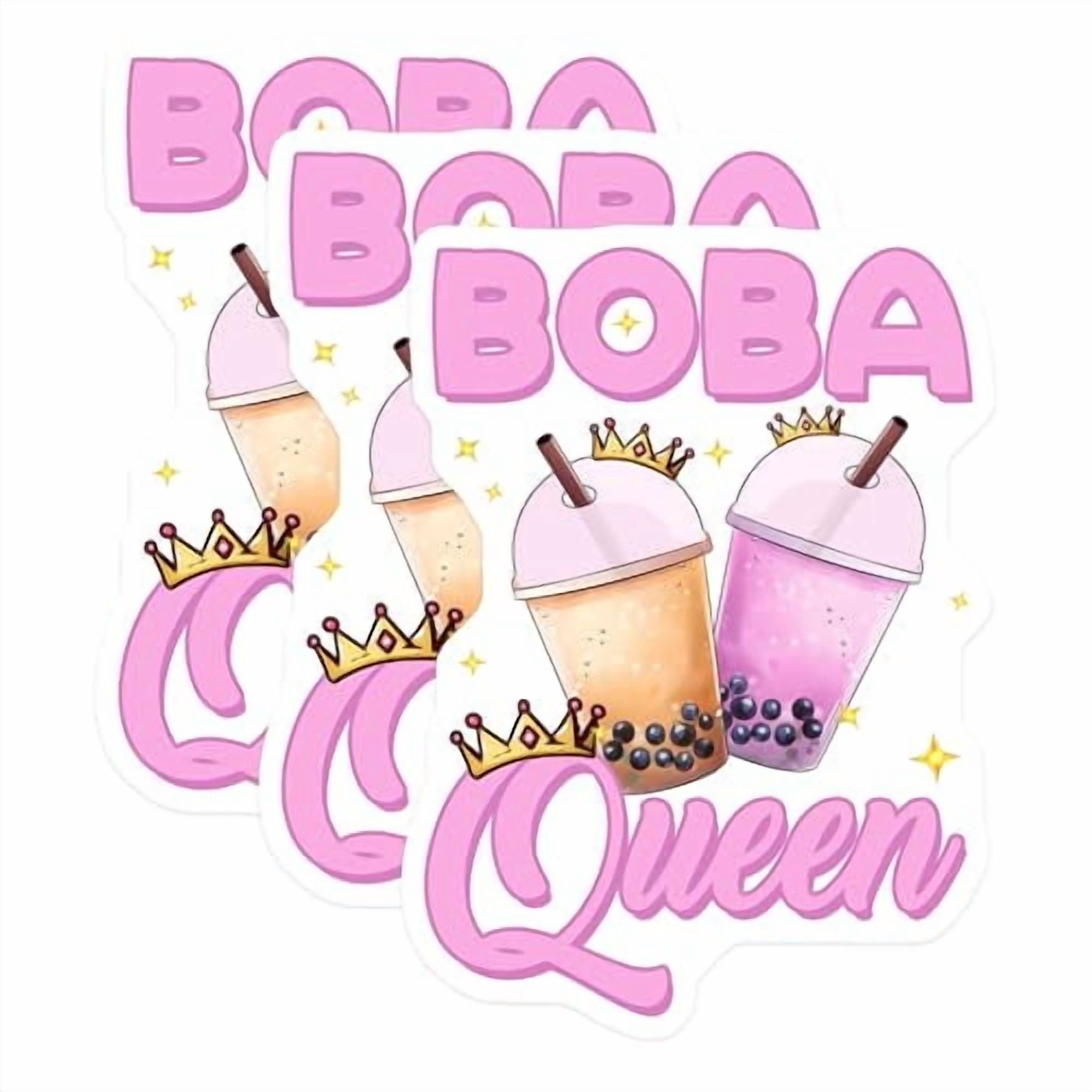 (3 Pack) Boba Queen Decals - Bubble Tea Stickers - Laptop Decal - 3 ...