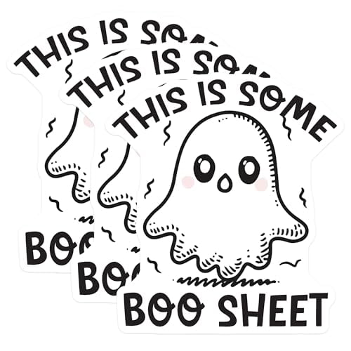 (3 Pack) Boo Sheet Decals - Cute Ghost Sticker - Halloween Decal - 3 ...
