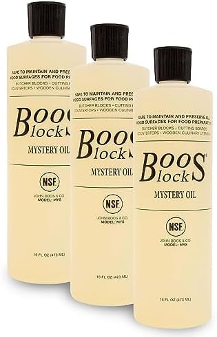 3 Pack Boos Block Mystery Oil Moisture Care for Wood Kitchen Cutting ...
