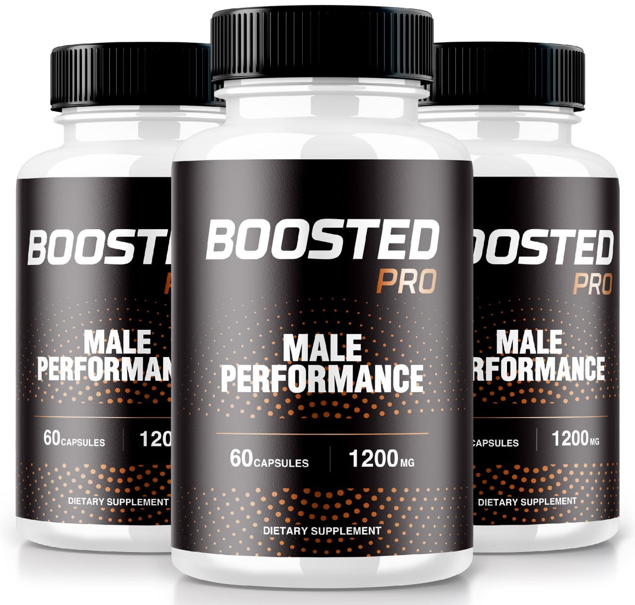 Boosted Pro Men's Wellness Pills (3 Pack), Dietary Supplement for Blood ...
