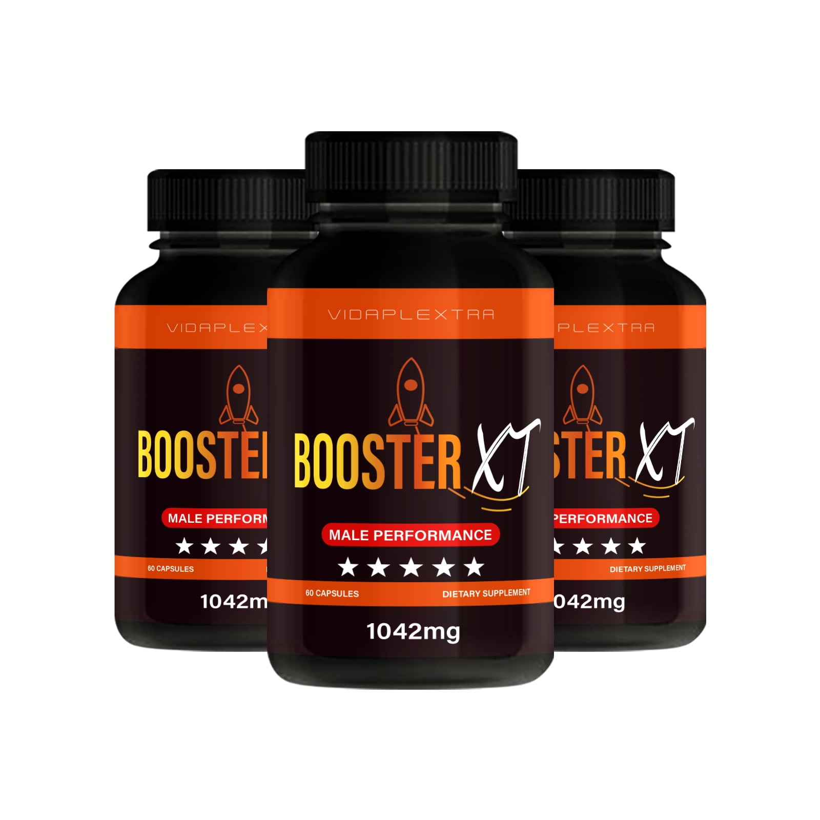 (3 Pack) Booster XT Capsules - Booster XT Male Capsules - Walmart.com