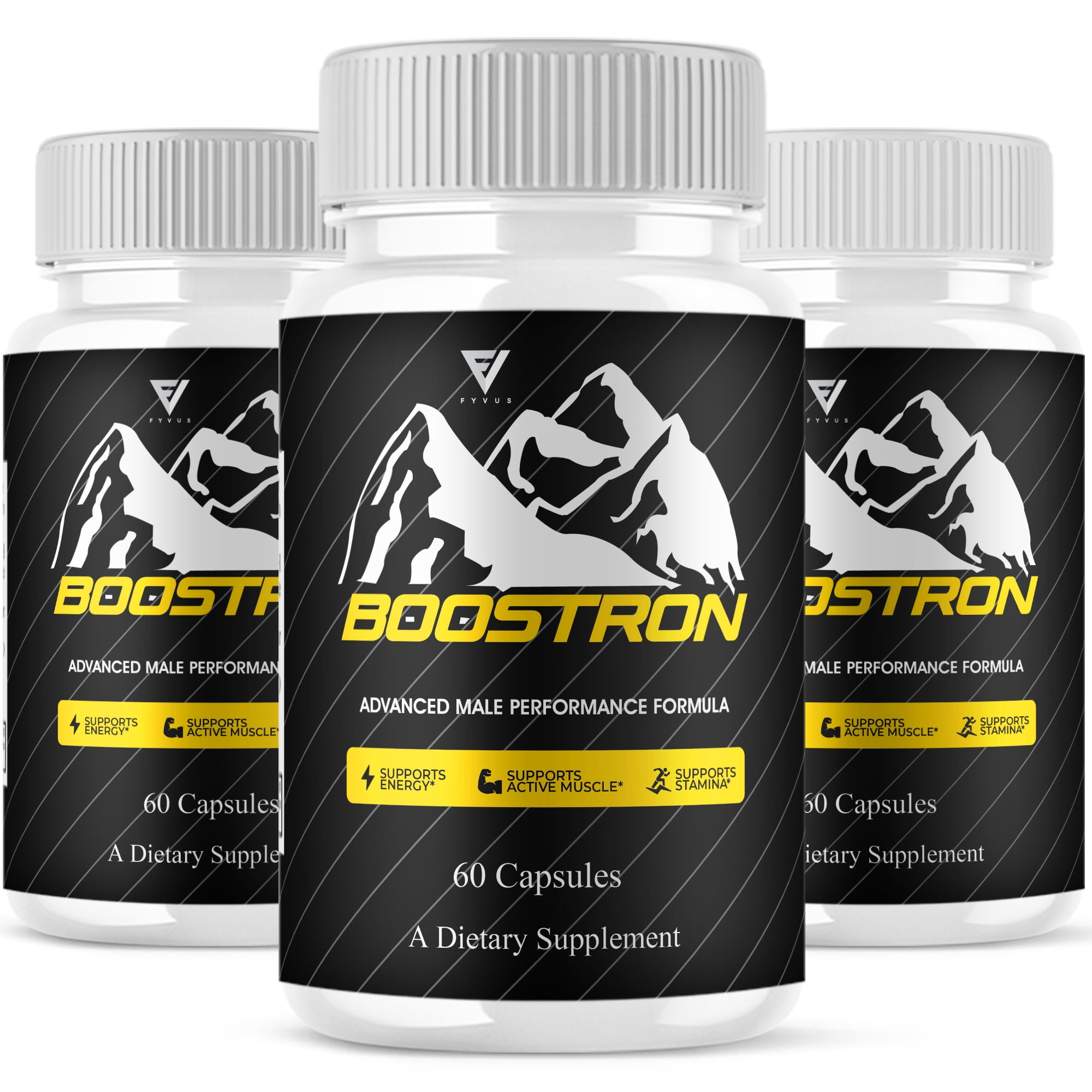 (3 Pack) Boostron Supplement Bostron Maximum Performance Capsules, Booststron Maximum Strength ...