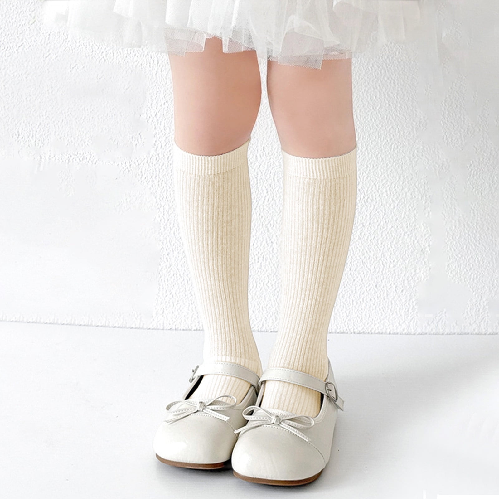 3-Pack Bow & Stripe Mesh Mid-Calf Socks - Breathable Cotton Blend, Cute ...