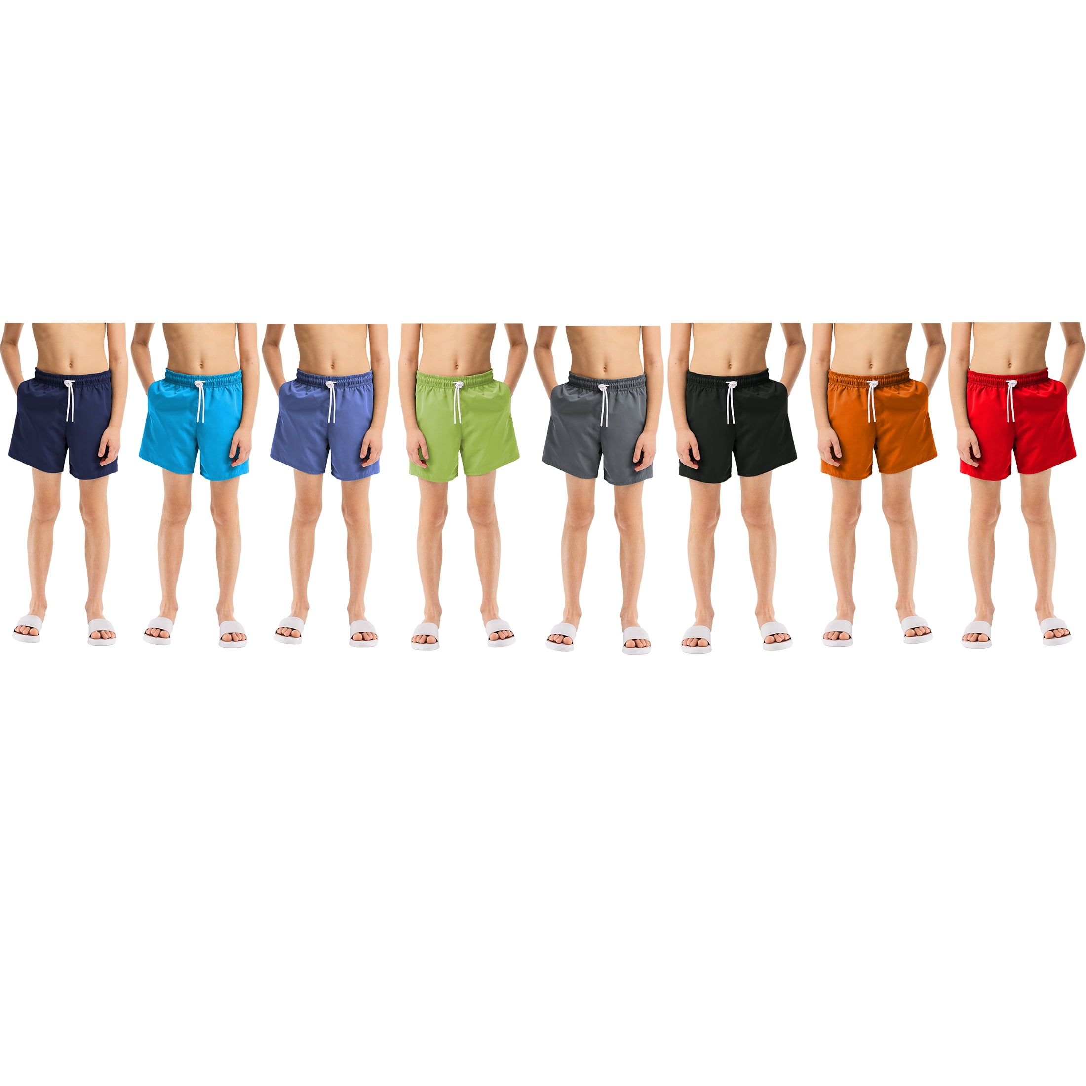 3-Pack Boy's Beach Swim Trunk Shorts Quick Dry UPF 50+ Little Boys ...