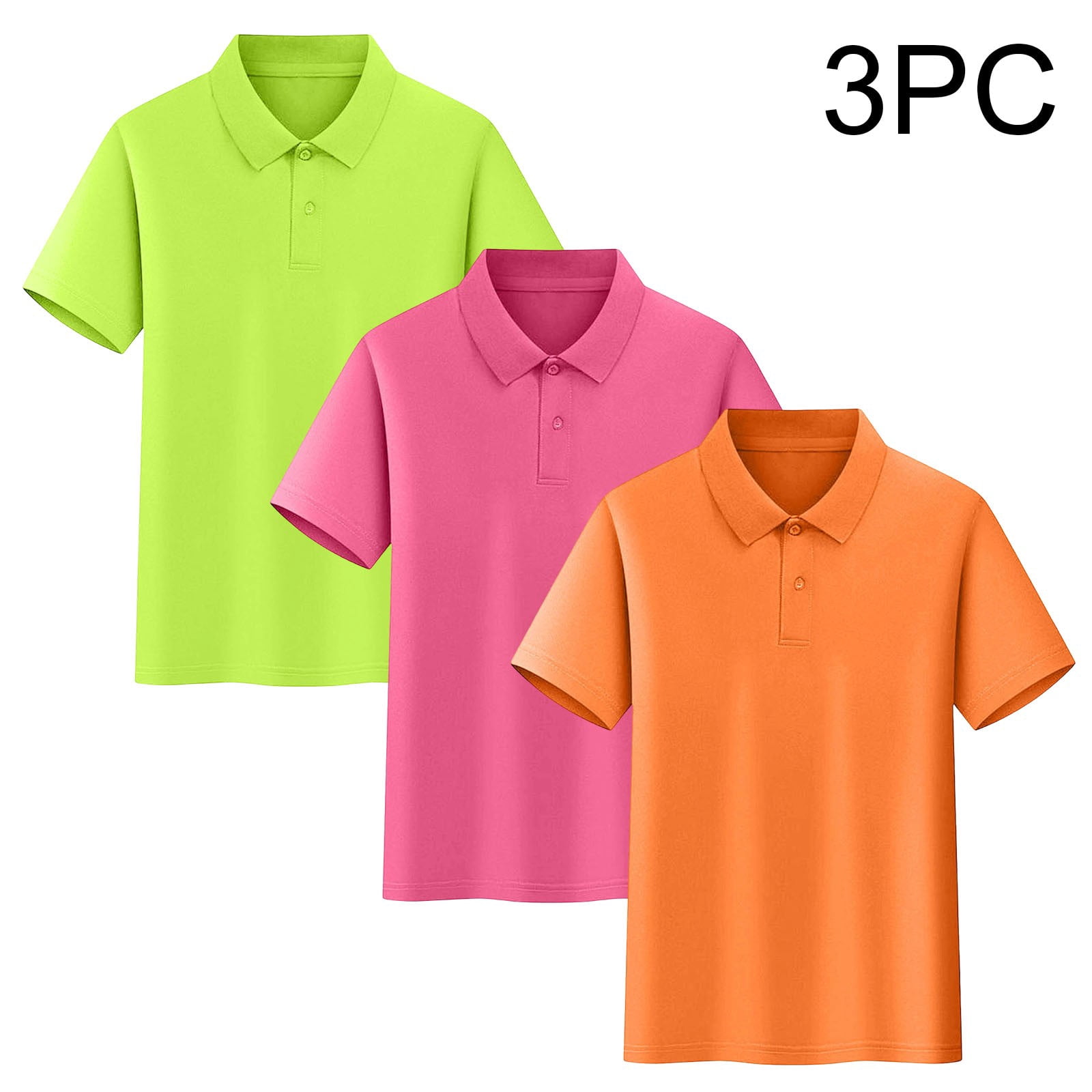 3 Pack Boys Shirts Short Sleeve Shirts for Boys T-Shirts Kids Toddler ...