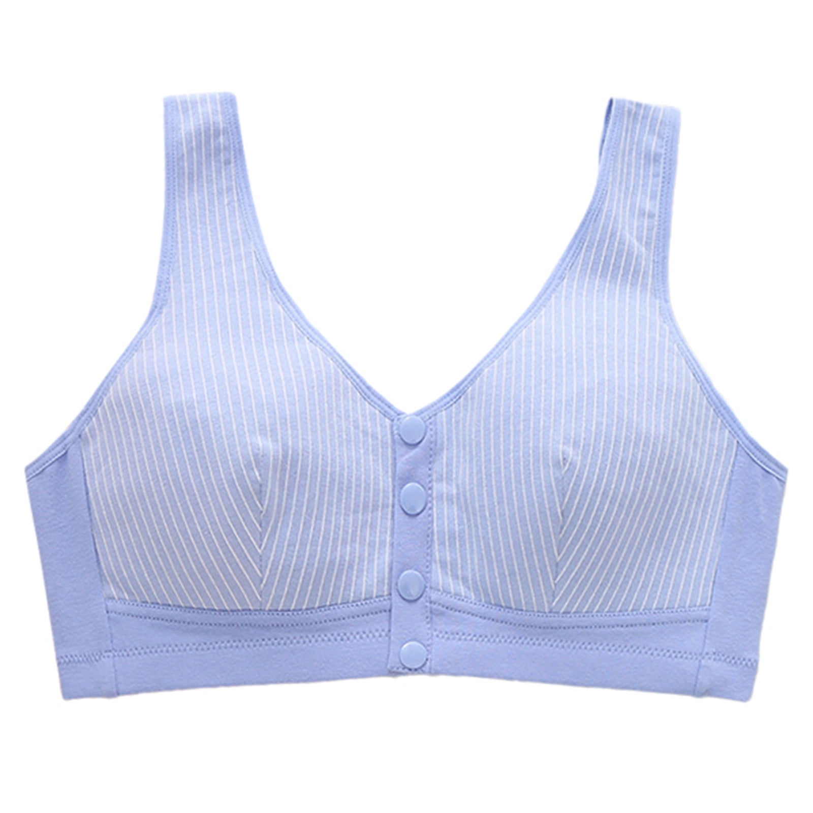 3 Pack Bras for Womens Front Close Full-Coverage Push Up Bras - Walmart.com