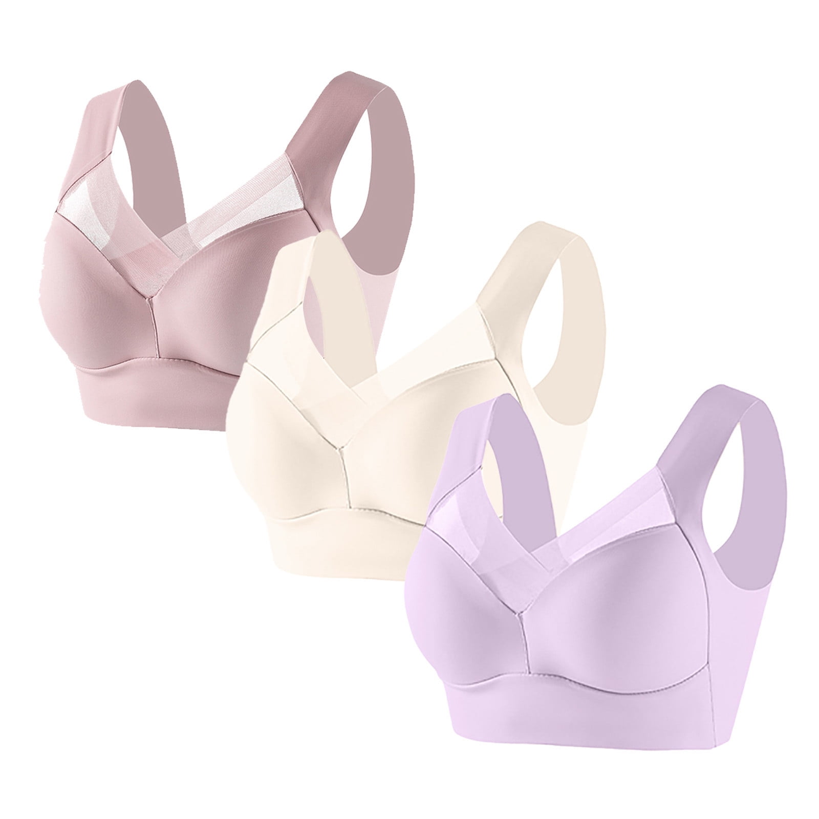 3 Pack Breathable Liftup Air Bras Sports Bras for Women Seamless ...