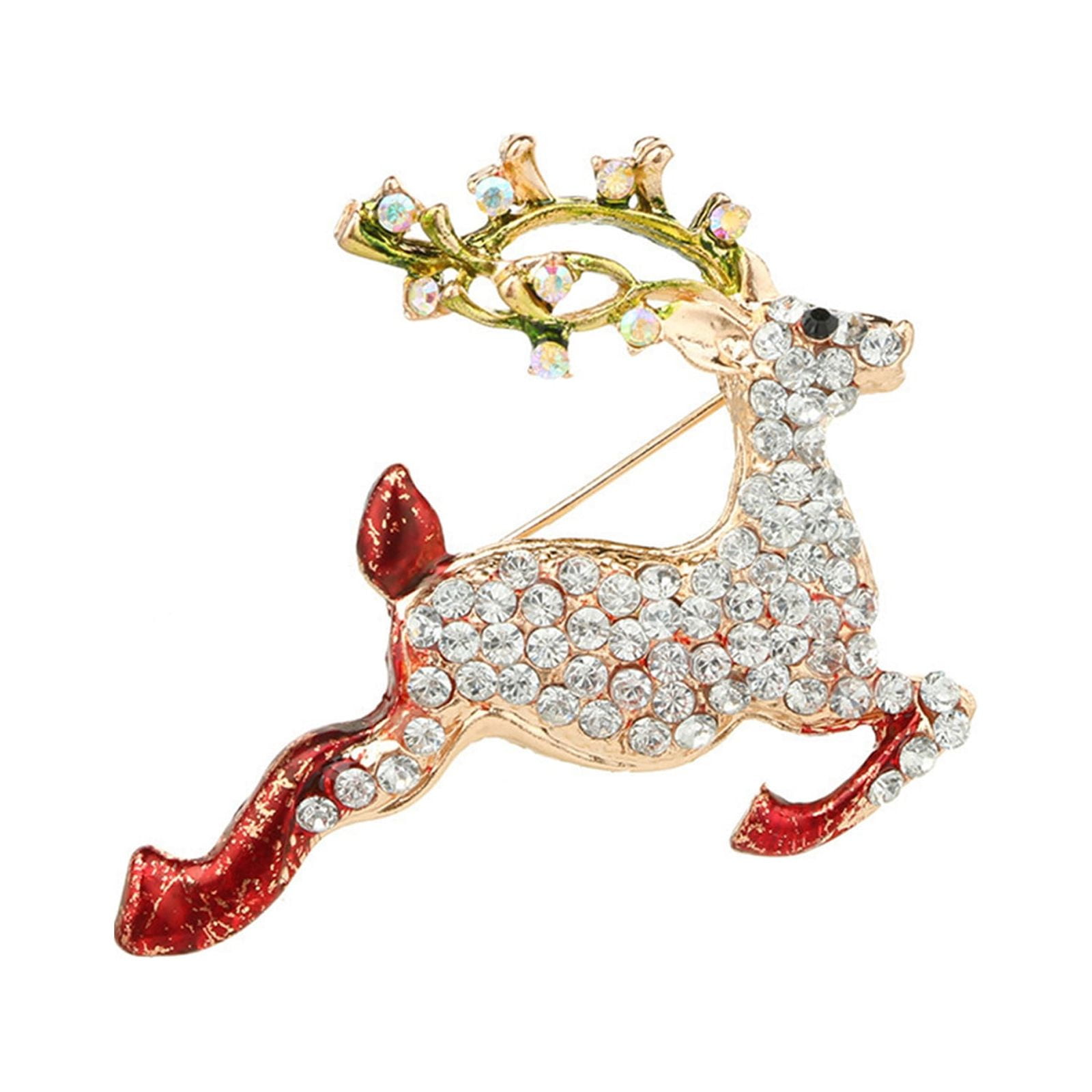 (3-Pack)Brooch Pin Set Rhinestone C Brooch Crystal Christmas Style Pins ...