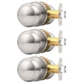 3 Pack Brushed Nickel Round Ball Interior Passage Door Knobs - Walmart.com