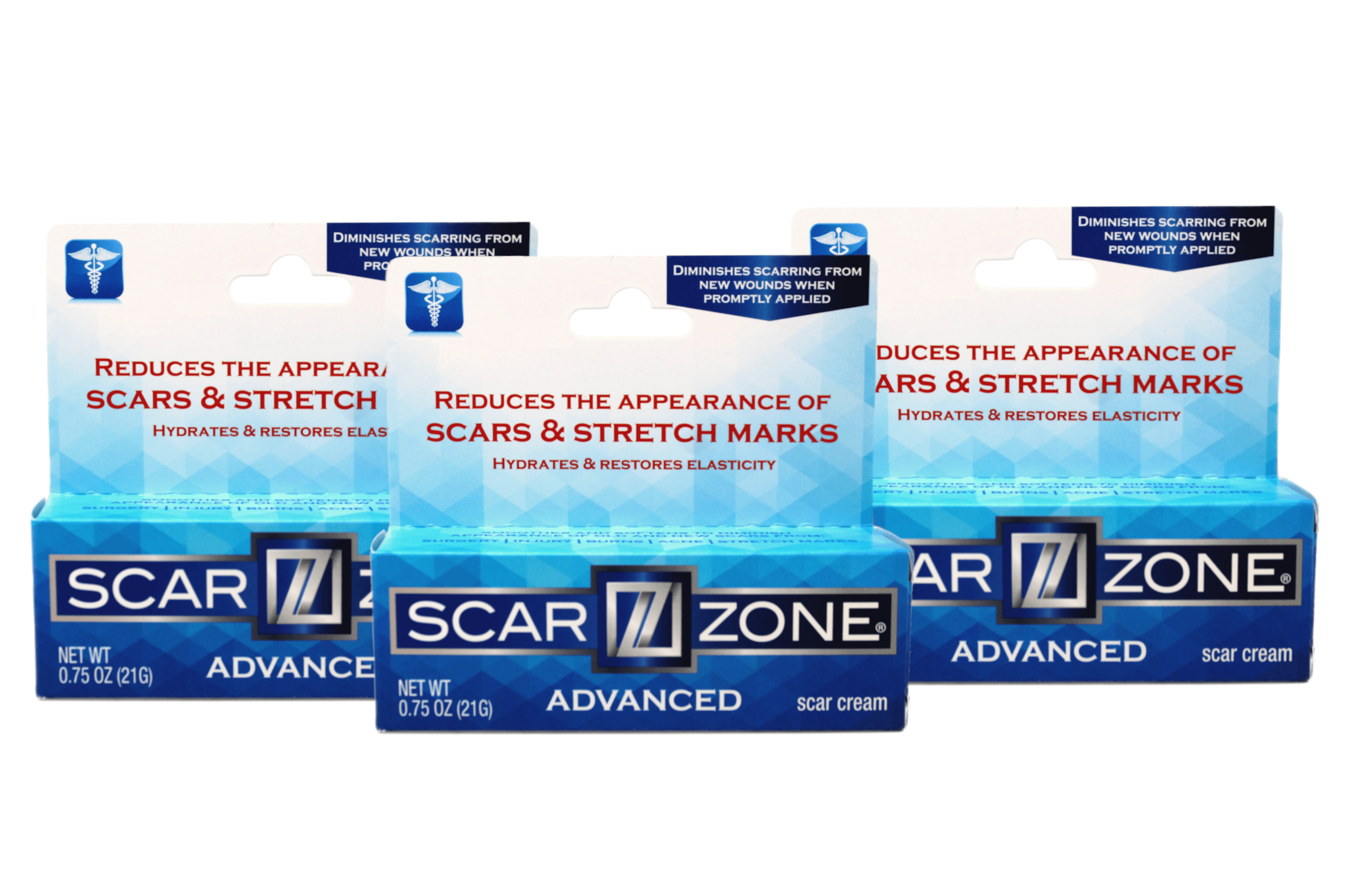 3 Pack - Scar Zone Advanced Scar Cream - Intensive Scar Removal for New ...