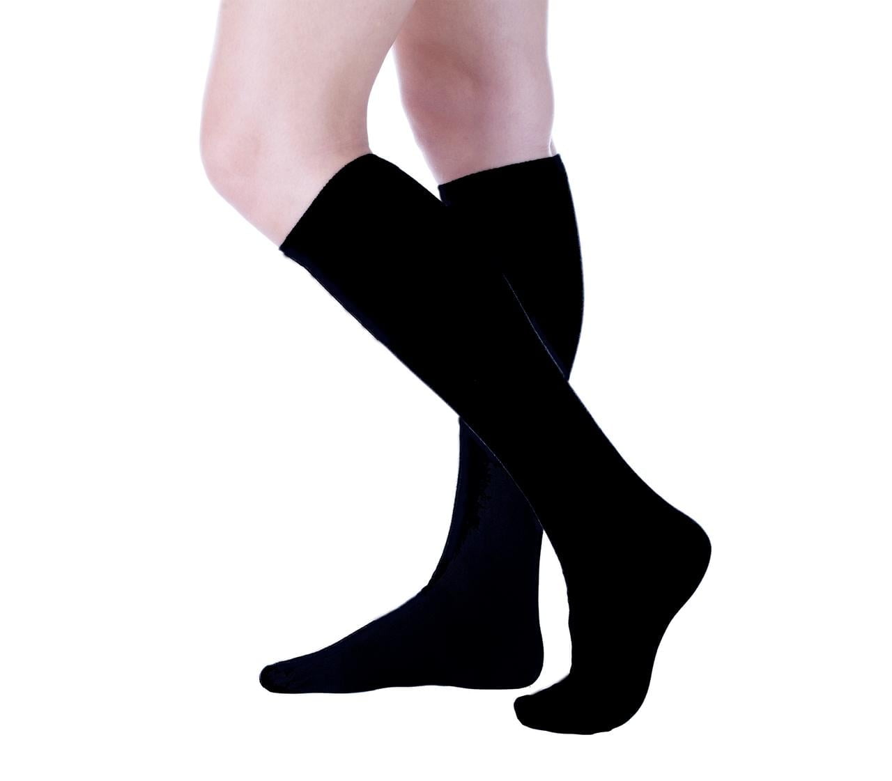 Buster Brown Women's Cotton Knee High Socks, 3-Pair Pack, White, Black ...