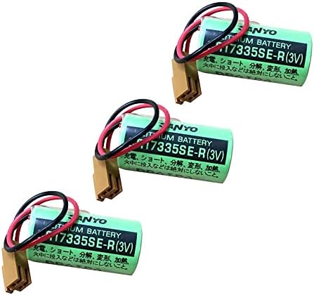 (3-Pack) CR17335SE-R 3V 1800mAh Battery with Brown Plug for Sanyo ...