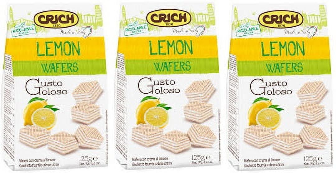 3 Pack CRICH by BELL'AMORE LEMON Wafers, 250 GR/each - Walmart.com