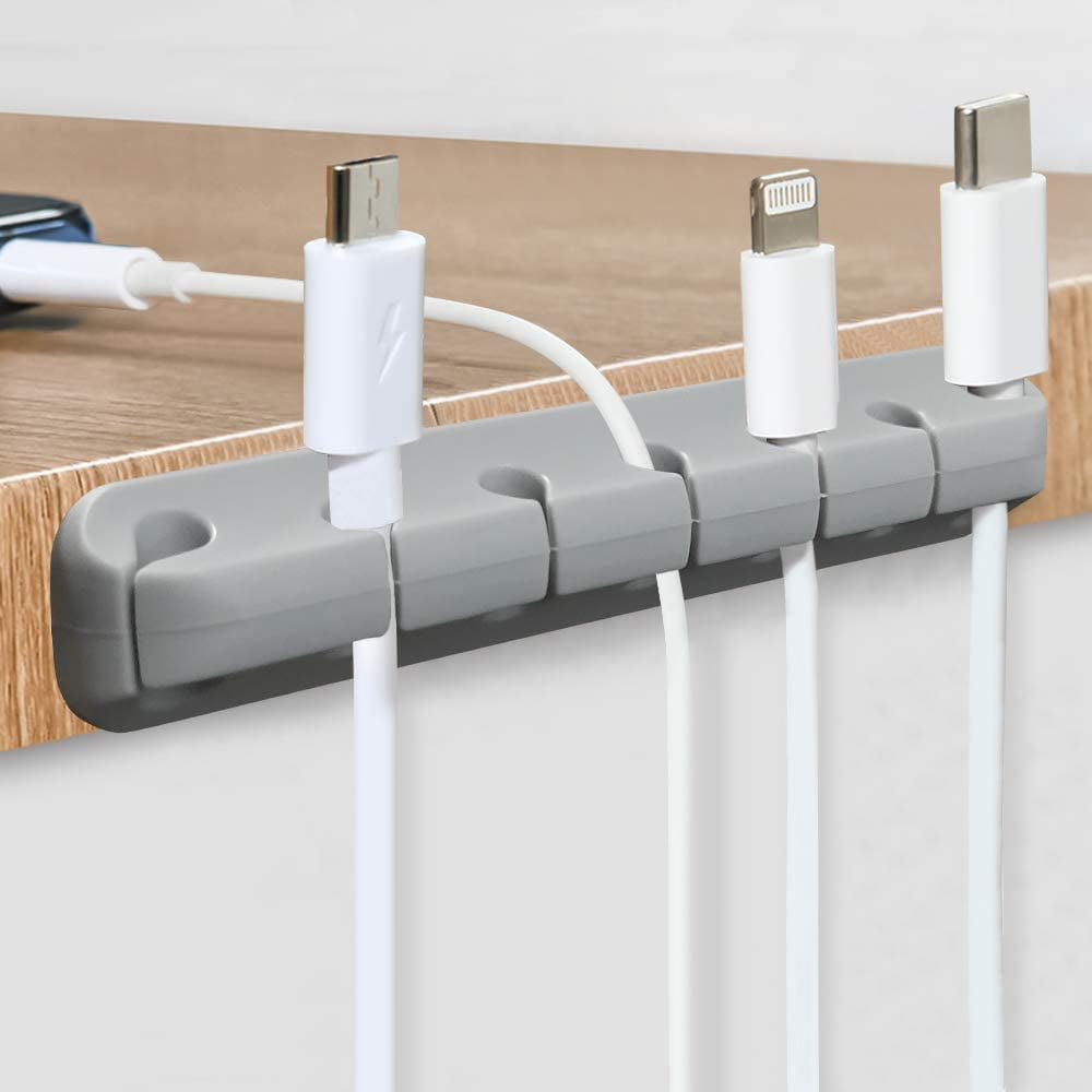 3 Pack Cable Holder Clips, Cable Management Cord Organizer USB Charging ...