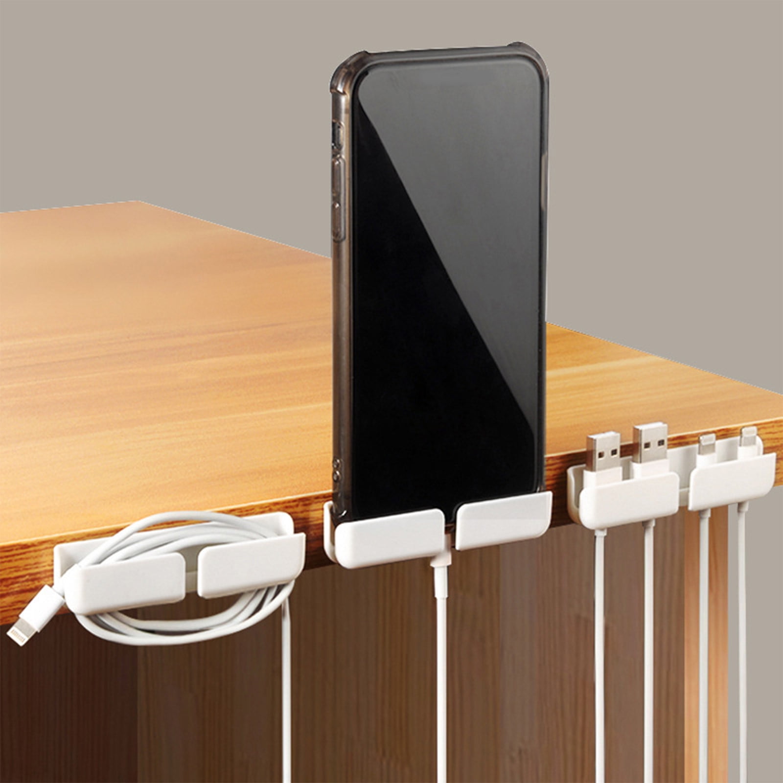 3 Pack Cable Organizer, Desktop Charging Hub, Multi-Angle Adjustment ...