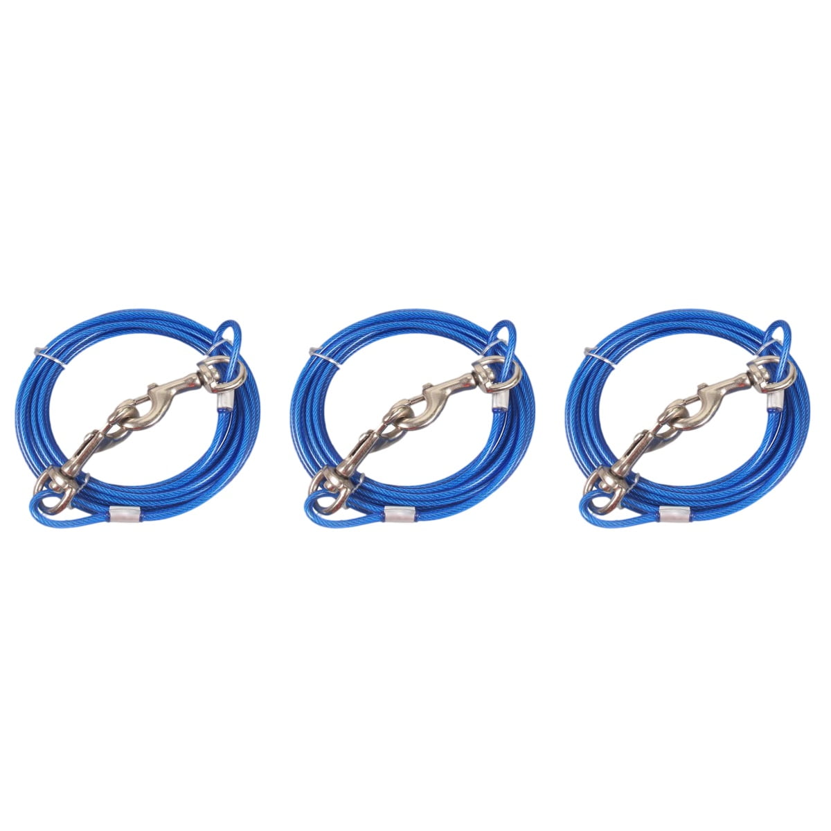 3 Pack Cable Tie Out for Large Dogs Tether Steel Wire Pet - Walmart.com