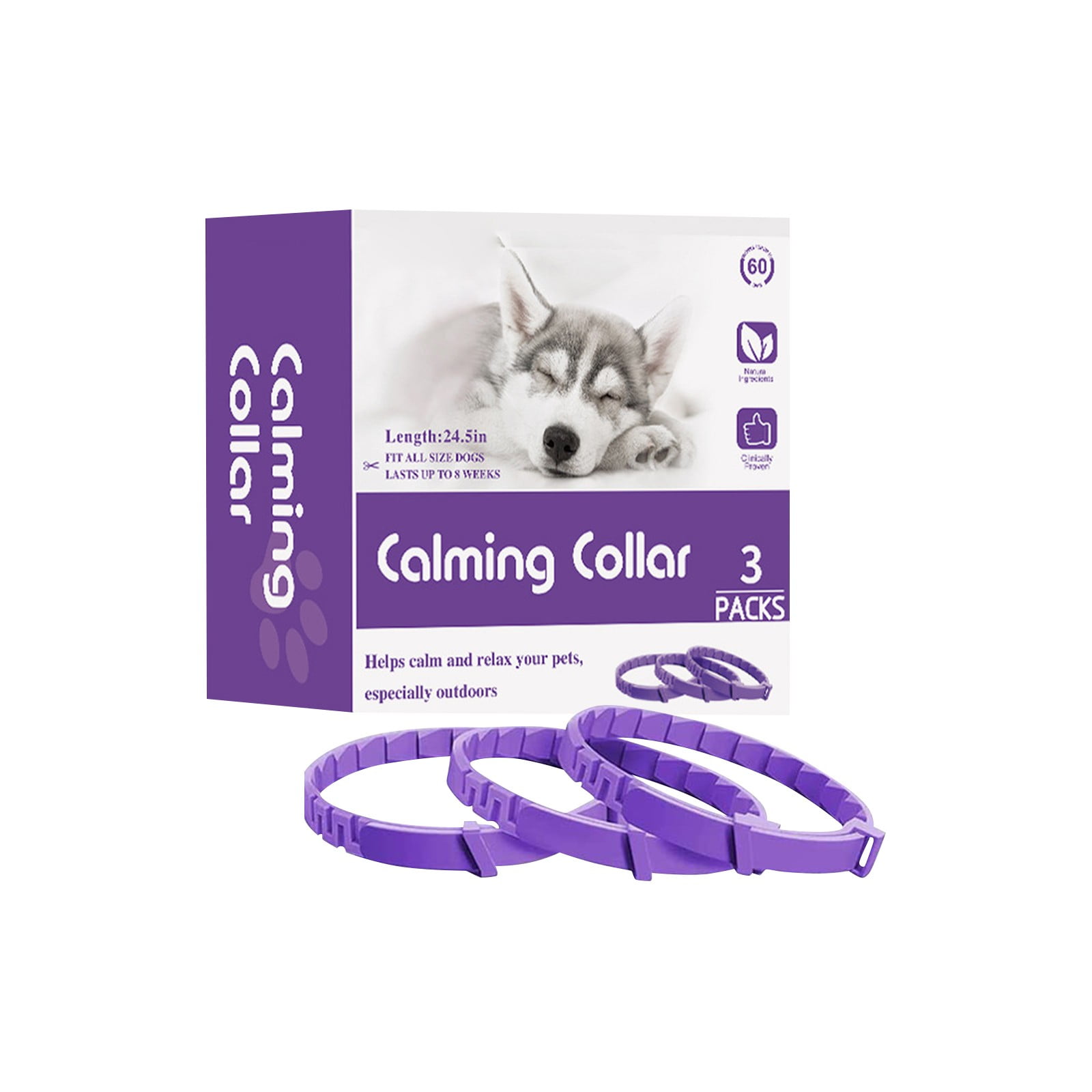 3 Pack Calming Collar for Dogs, Pheromone Breakaway Dog Collar, Relieve ...