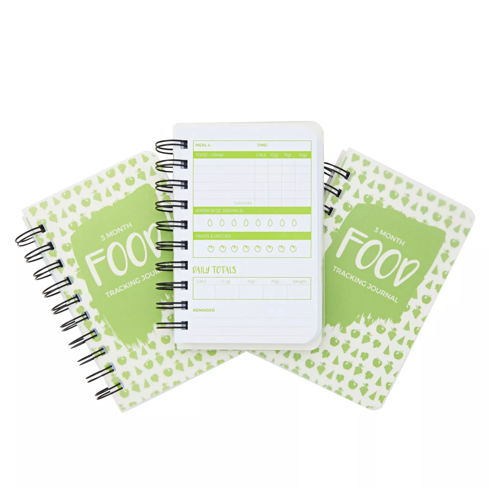 3-Pack Calorie Counter Book for Weight Loss, 90-Day Meal Tracker, 5 x 3 ...