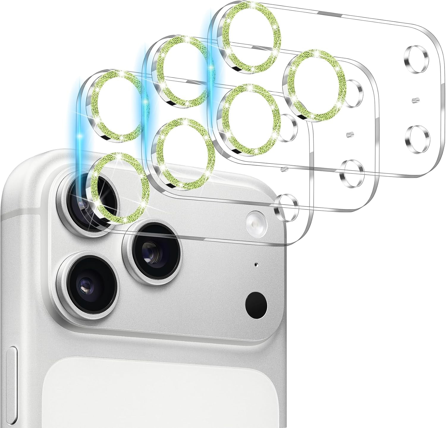 3 Pack Camera Lens Protector for iPhone 17 Pro Max, Tempered Glass ...