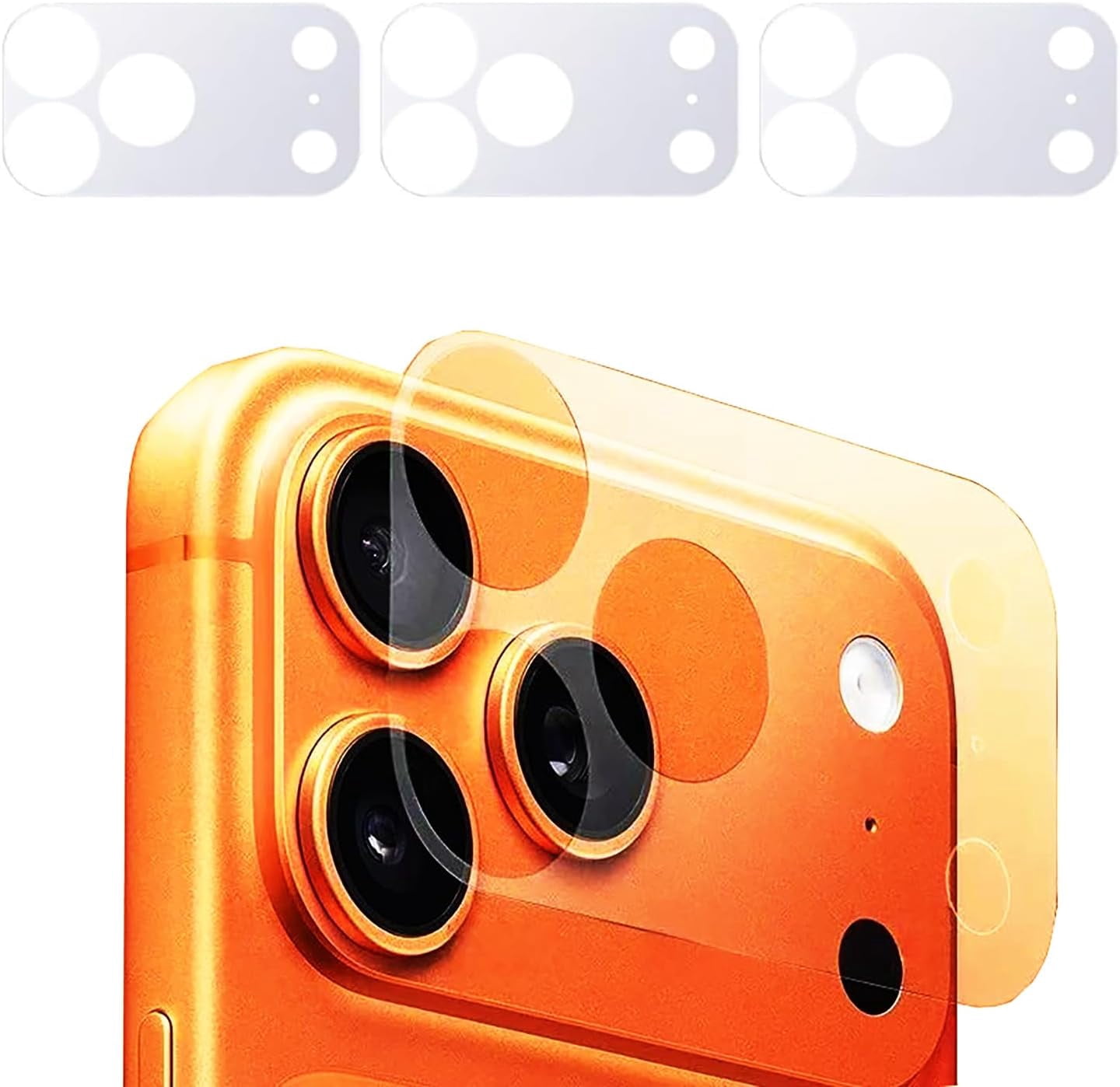 3 Pack Camera Protector Hollow Lens Film Clear Glossy Scratch ...