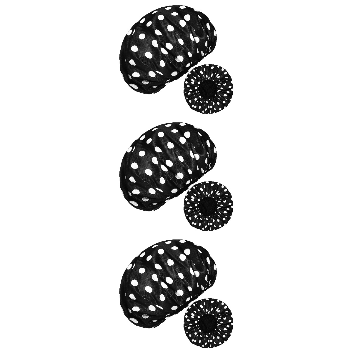 3 Pack Caps Beach Hats for Women Waterproof Thicken Shower Elastic ...