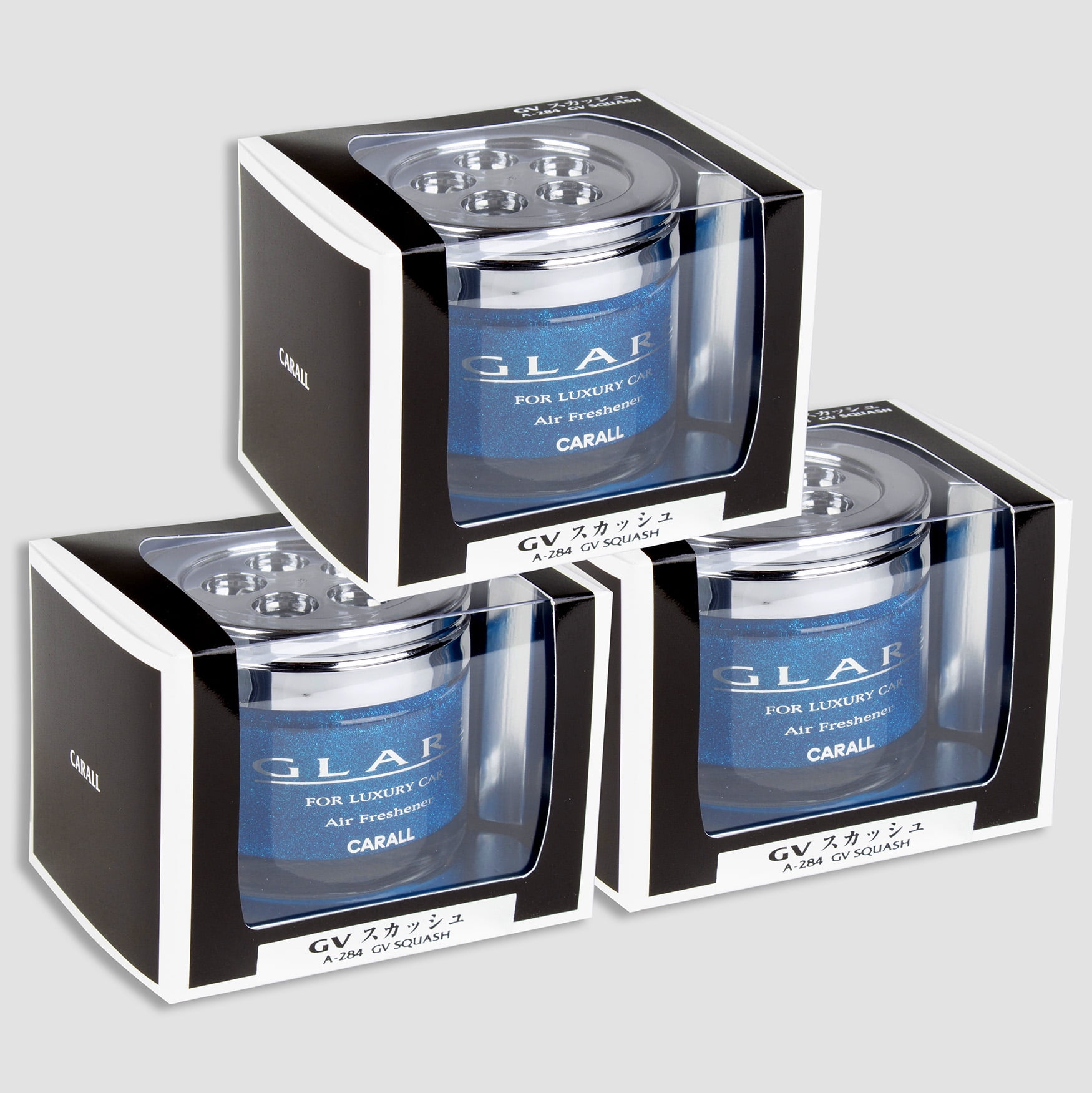 (3 Pack) Carall Glare Luxury Car Air Freshener GV Squash Scent #A-284 Made in Japan - Walmart.com