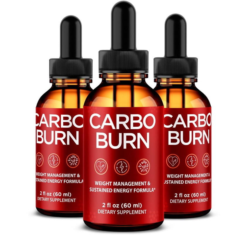 (3 Pack) Carbo Burn Drops, Official CarboBurn To Support Fitness, All ...