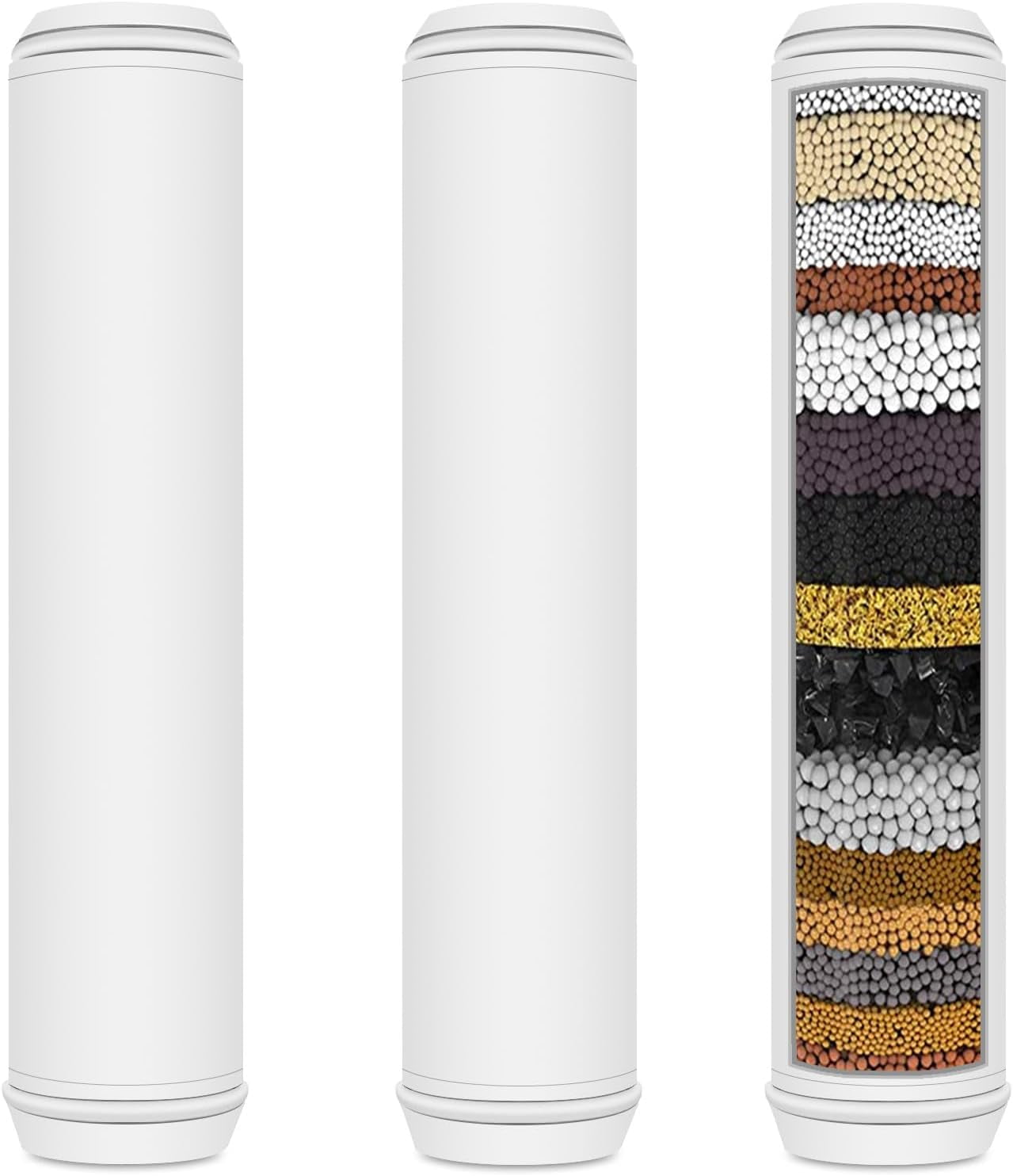 3-Pack Carbon Shower Head Filter for PWERAN System, Removes Chlorine ...