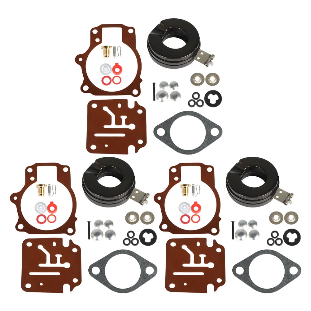 3-Pack Carburetor Rebuild Repair Kit with Float Fit for 392061 Johnson ...