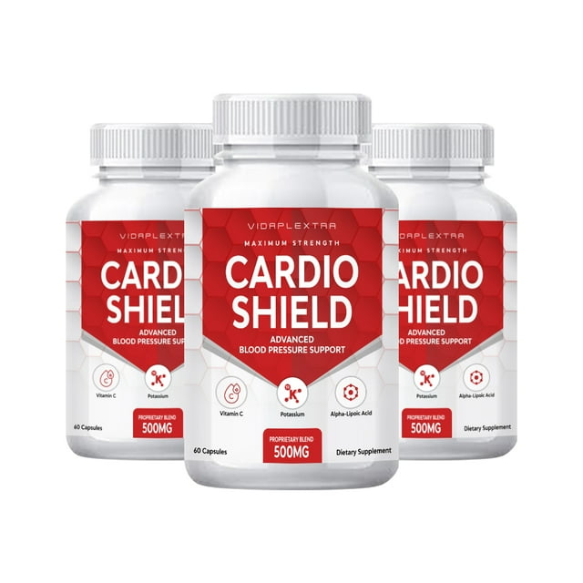(3 Pack) Cardio Shield Blood Pressure Support Capsules - Walmart.com