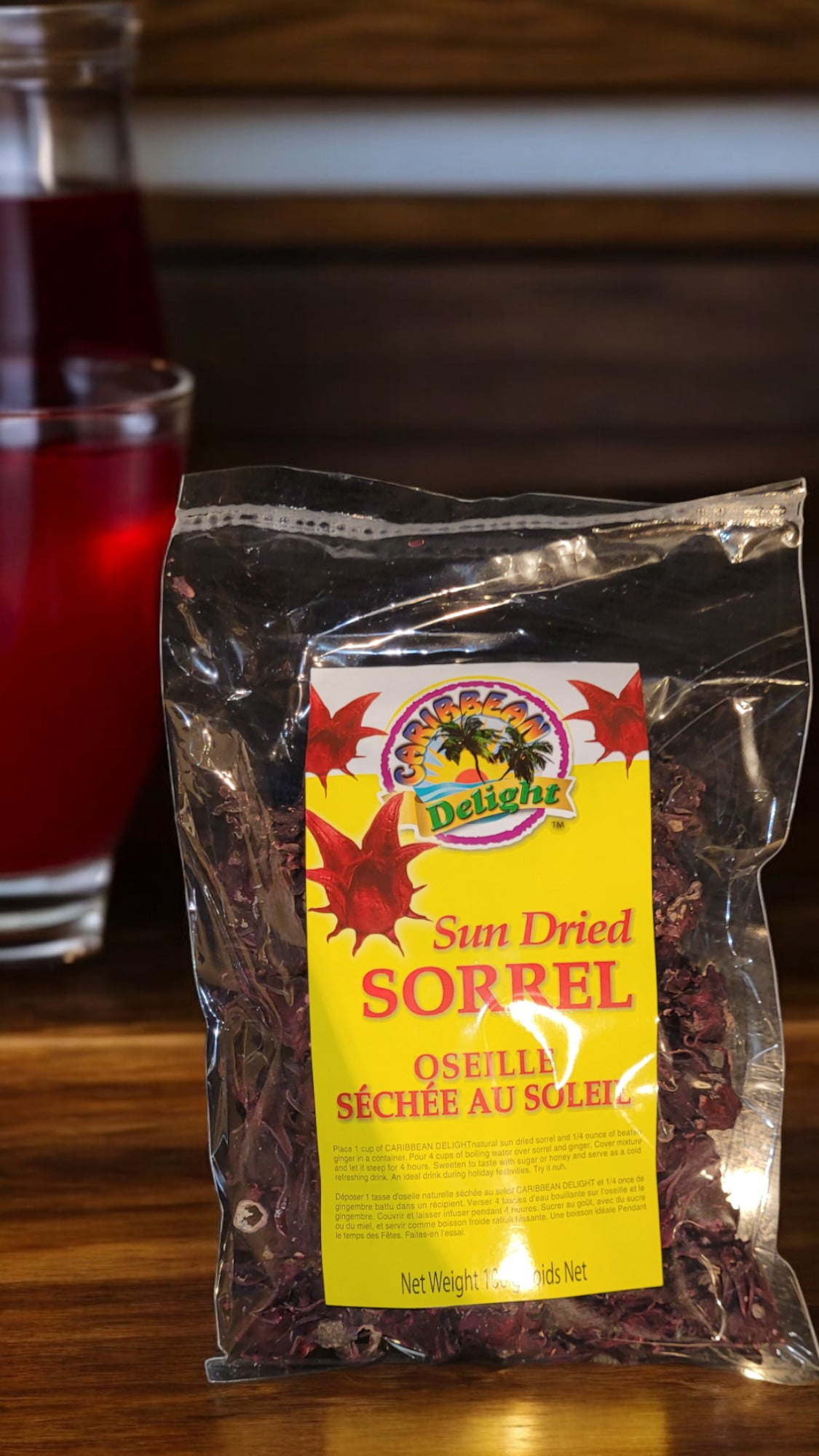 3-Pack Caribbean Delight Sun-Dried Sorrel (100g Each) – Authentic Jamaican Sorrel for Tea ...