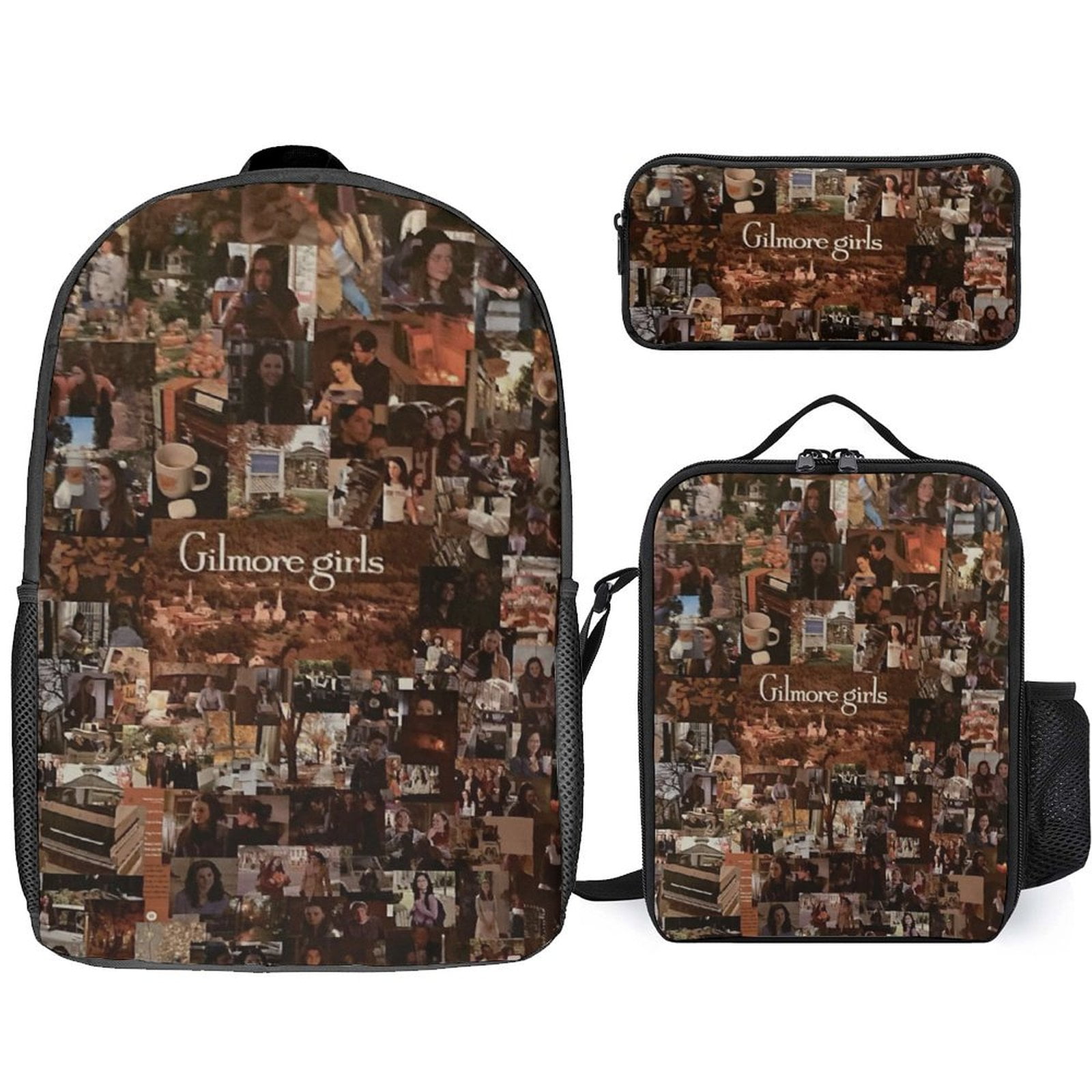 3 Pack Casual Backpack Set, Gilmore_Girls Shoulder Bag Knapsack with ...