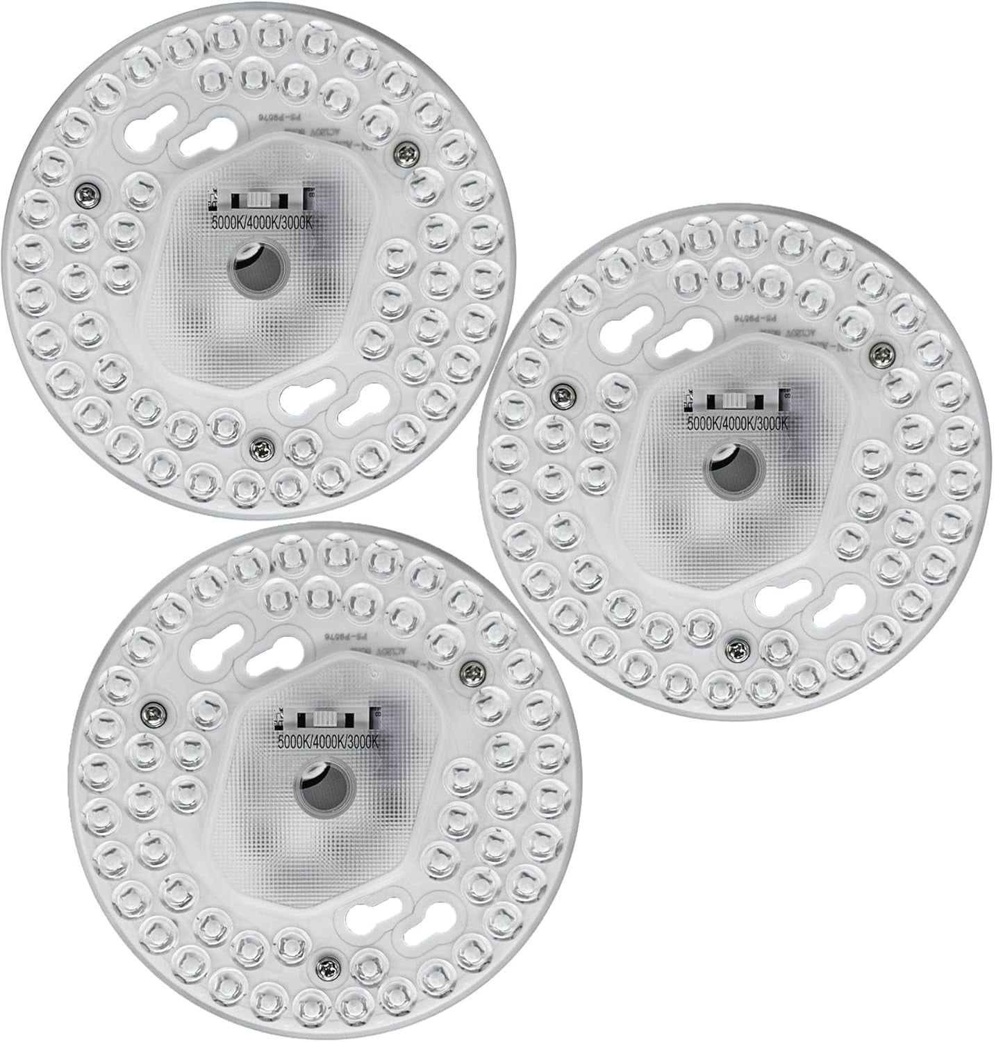 3 Pack Ceiling Fan Light Replacement Panel PCB, 5in 18W LED Retrofit ...