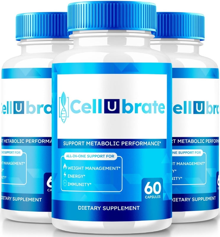 (3 Pack) Cellubrate Metabolic Support Capsules, Official Cellubrate ...