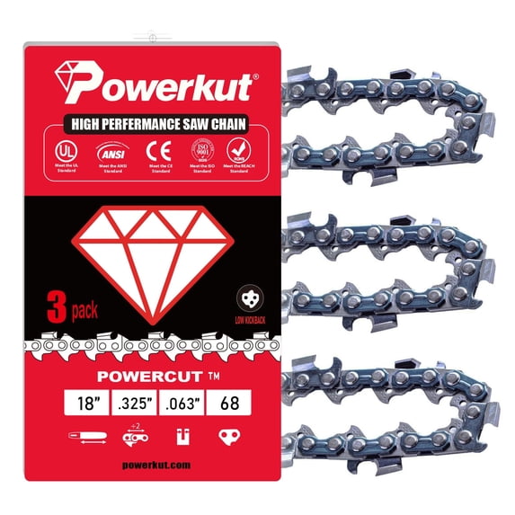 Datson 3pk Chainsaw Chains 18 Inch 68 Drive Links .325" Pitch - Walmart.com