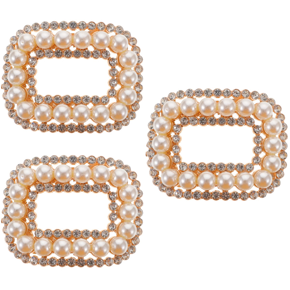 3 Pack Charms for Shoes Prom Dress Jeweled Clip Fashion Bridal ...