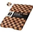 3 Pack Checkered Acacia Wood Cutting Boards for Kitchen, Butcher Block ...