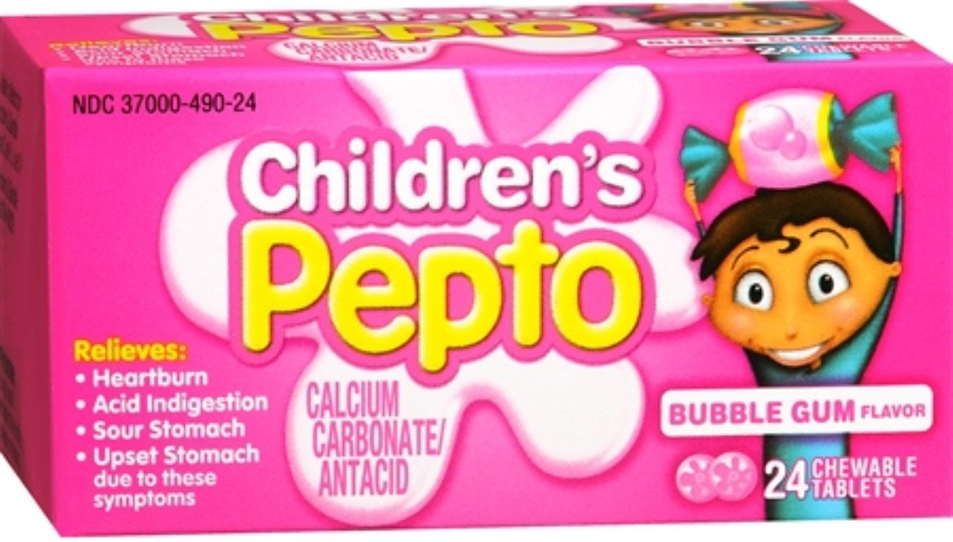 3 Pack Children's Pepto Chewable Tablets - 24 CT - Walmart.com
