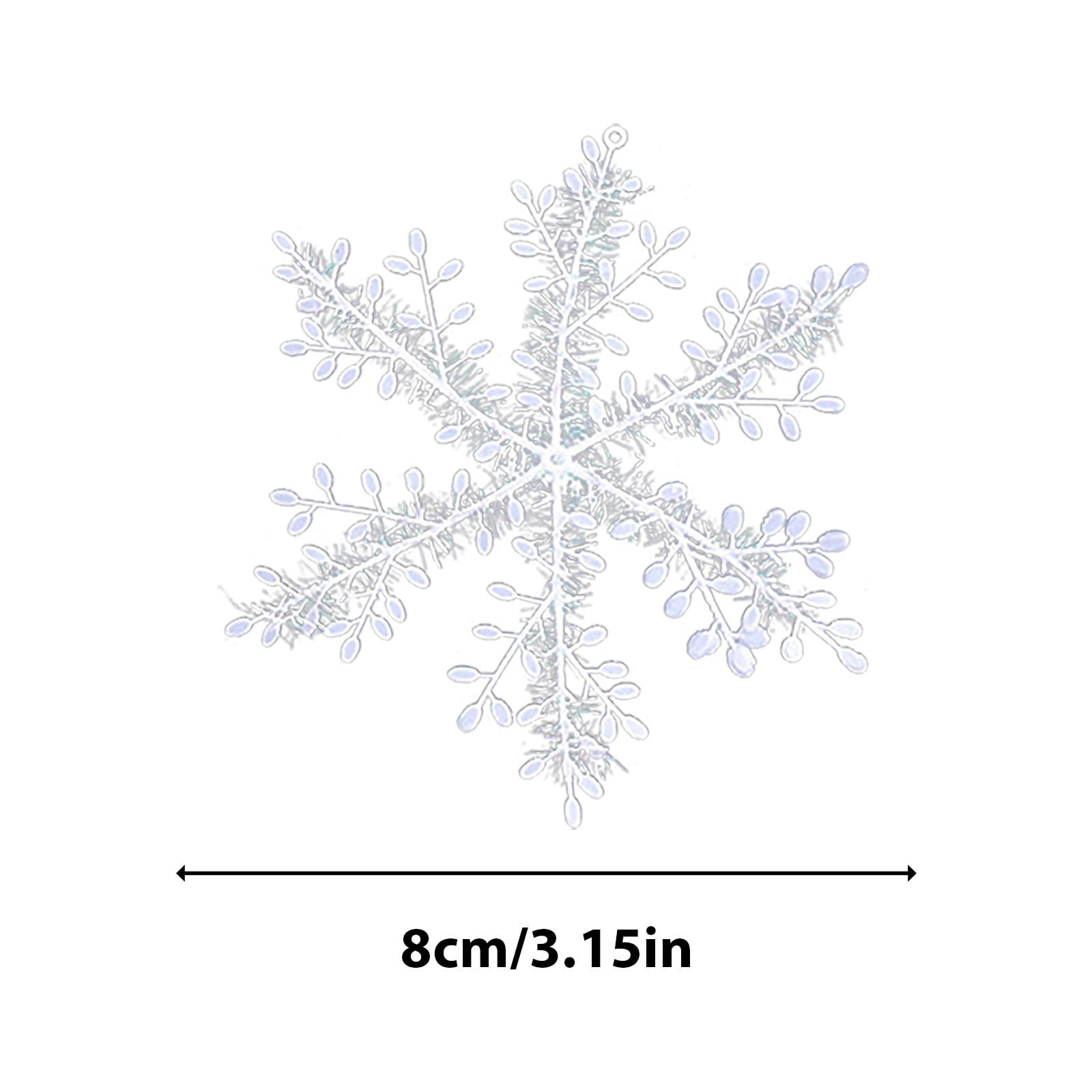 3-Pack Christmas Snowflake String Decorations | Indoor/Outdoor Holiday ...