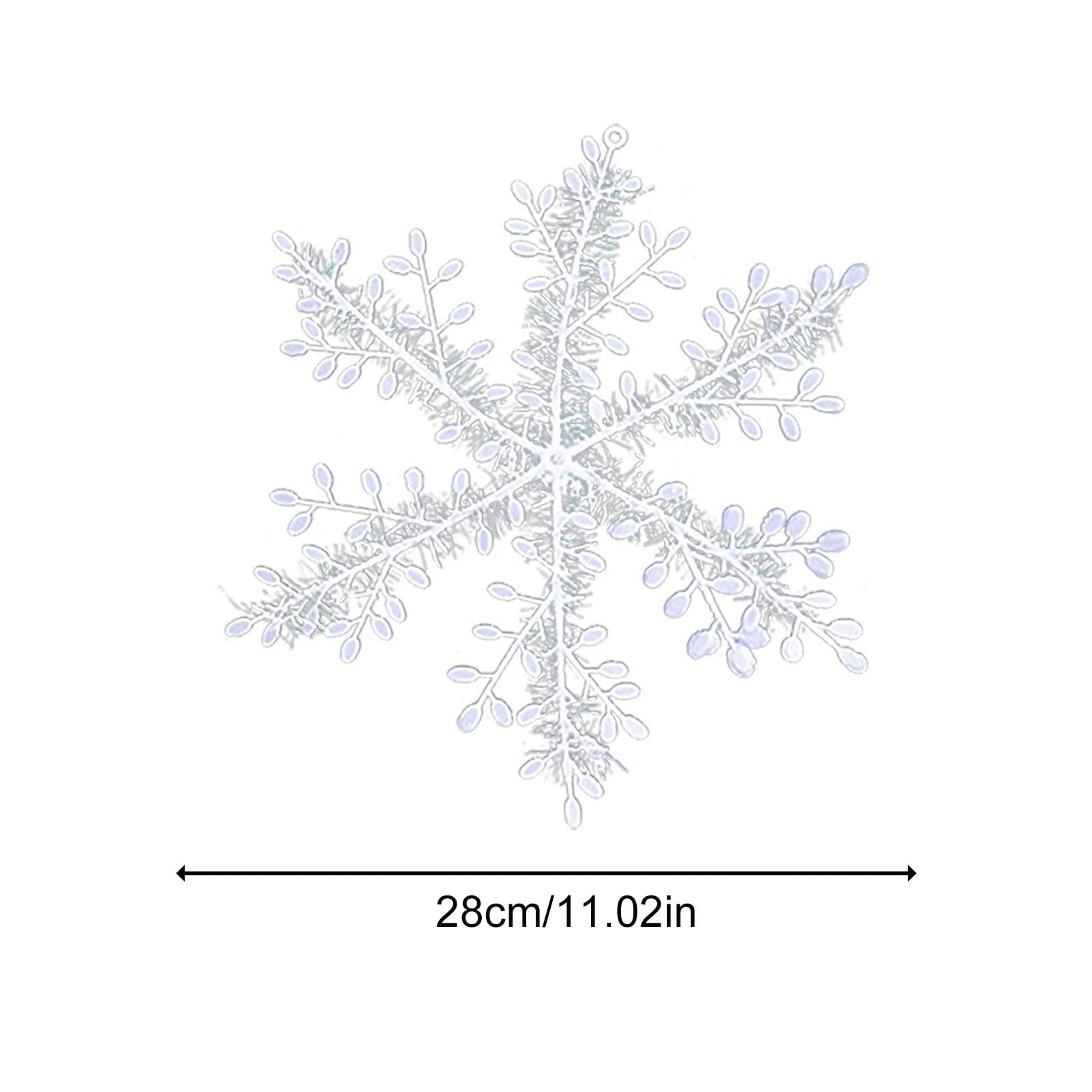 3-Pack Christmas Snowflake String Decorations - Intricate Tree Pendant ...