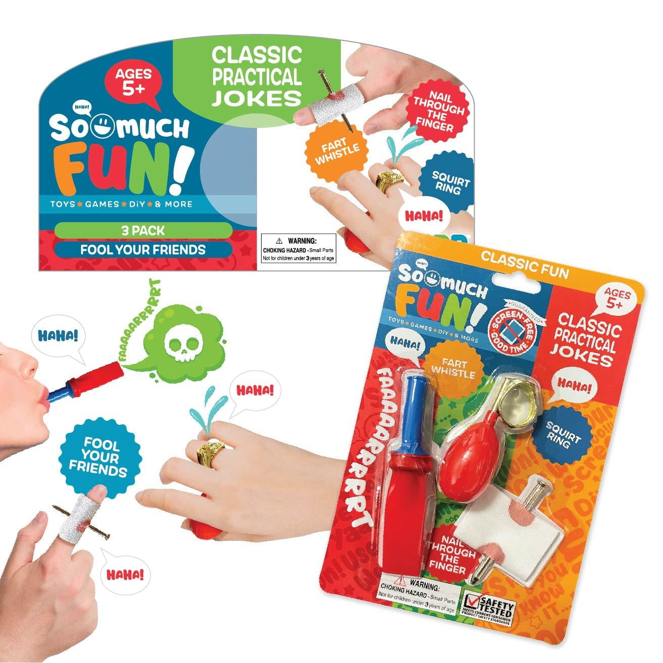 3 Pack Classic Practical Jokes - Pack of 12 - Walmart.com