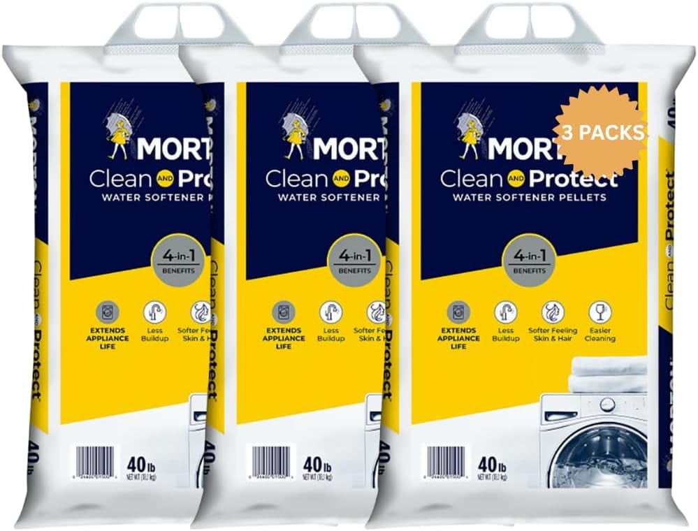 3 Pack Clean and Protect Water Softener Salt Pellets – (40 lb Bags, 120 ...