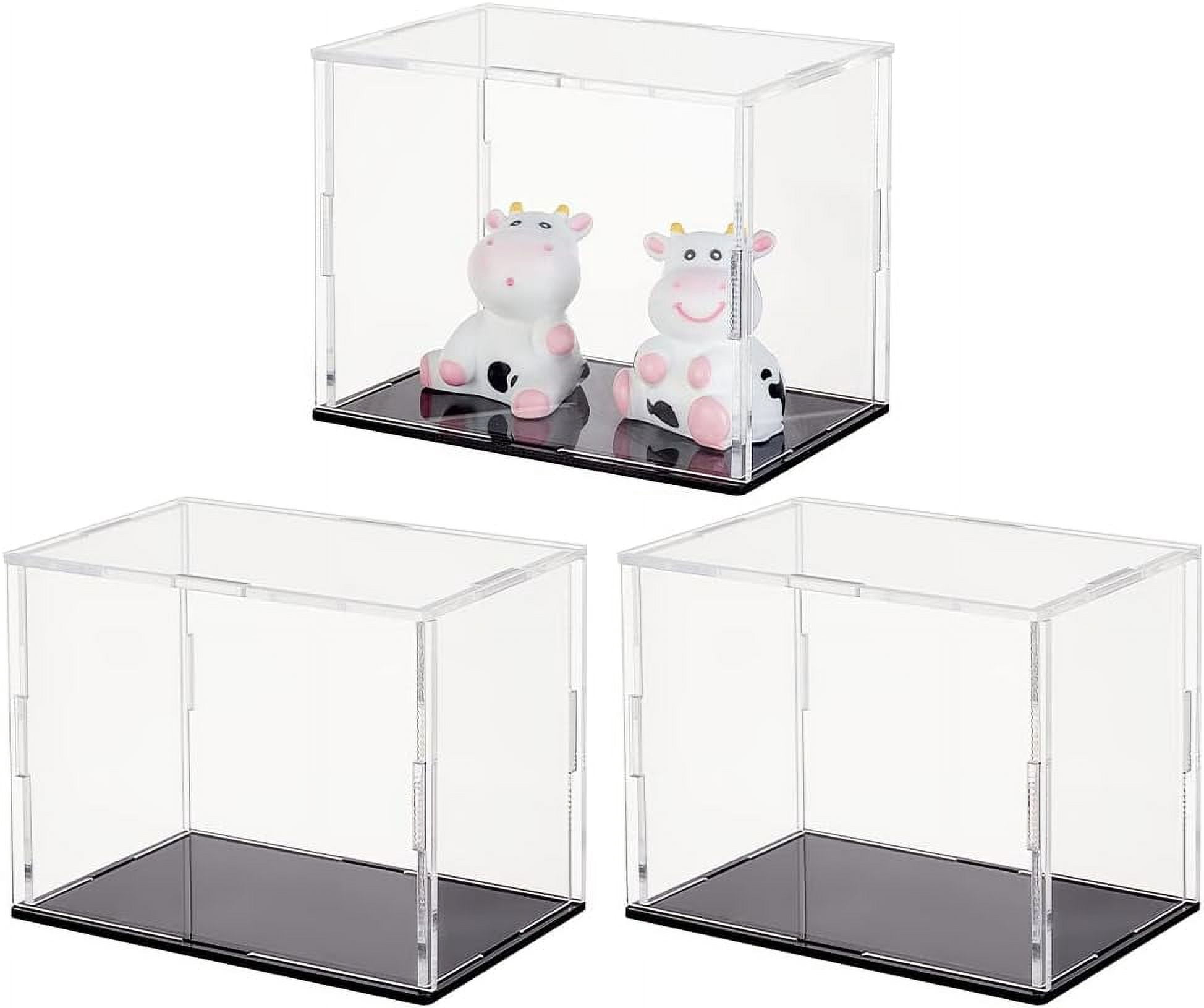 3 Pack Clear Acrylic Display Case Action Figures Display Boxs Assemble ...