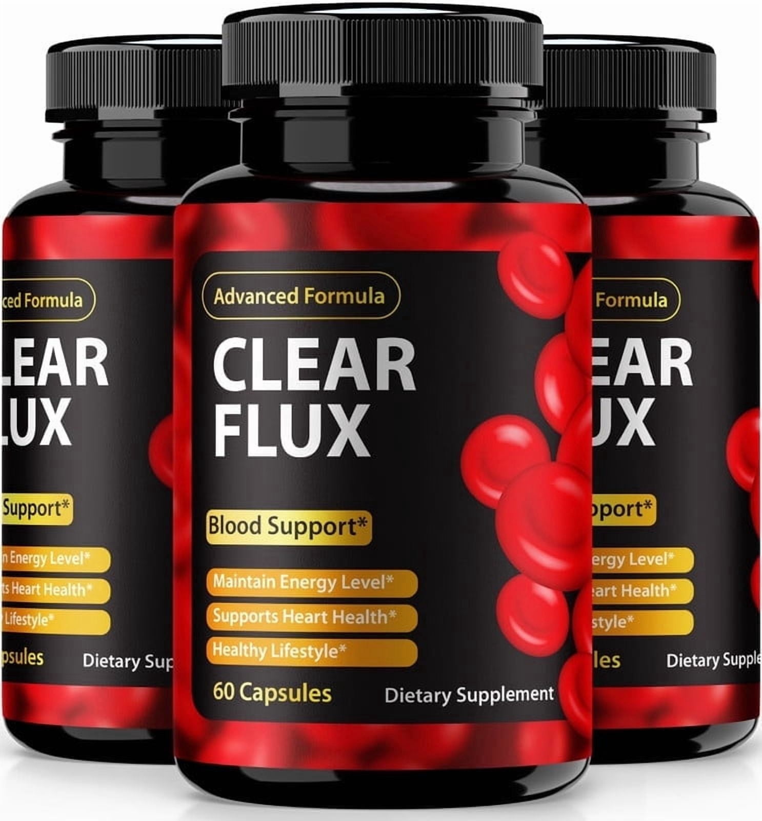 (3 Pack) Clear Flux Blood Support Capsules - Official ClearFlux Blood ...